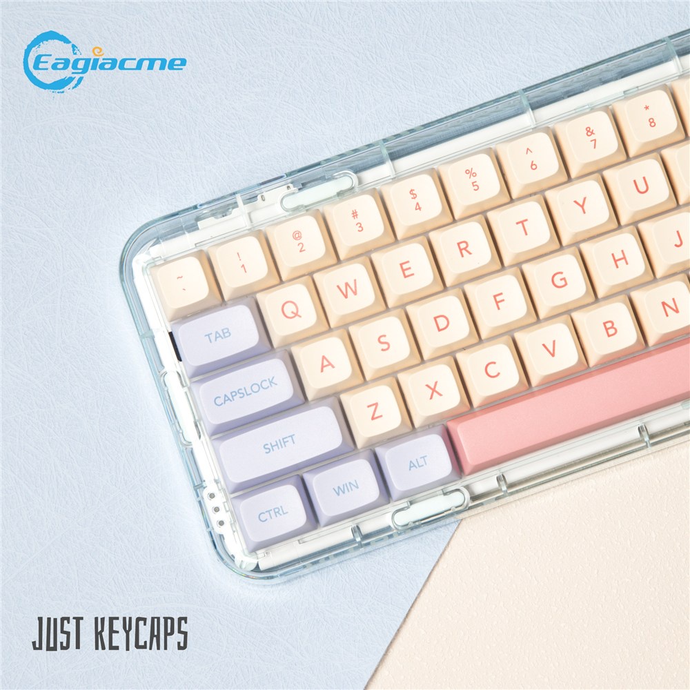 ₪132 Keys XDA Keycaps PBT Dye Sublimation Keycaps Pink Marshmallow ...