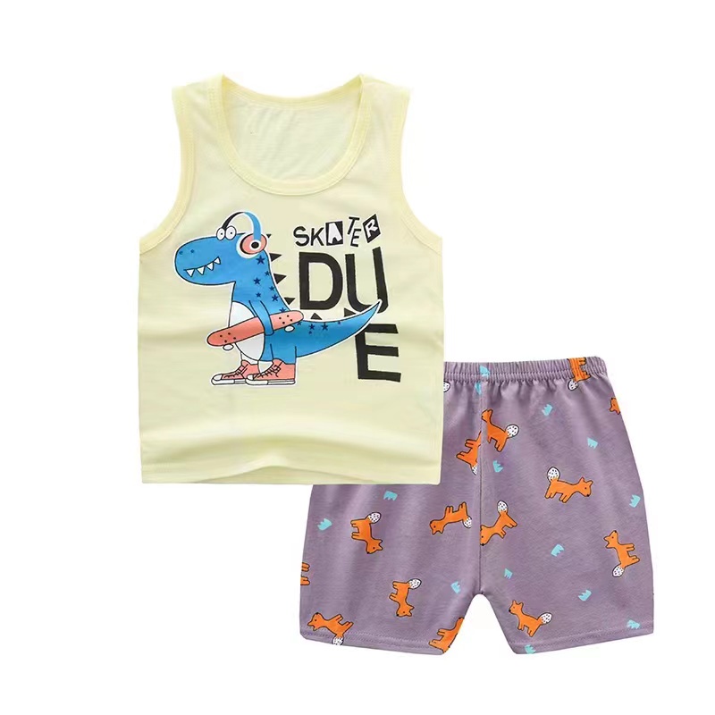 (0-4Y) Boy Clothes Corp Terno for Kids Boys Fashion Sando Shorts Set ...