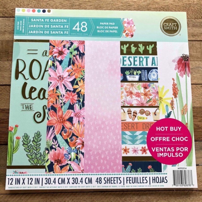 Recollections DCWV Craft Smith 12x12 Paper Pad Cardstock Foiled ...