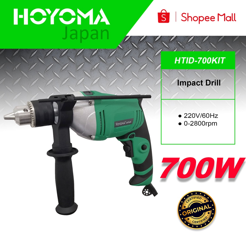 Hoyoma Impact Drill 700W HTID-700KIT -Hoyomaph | Shopee Philippines