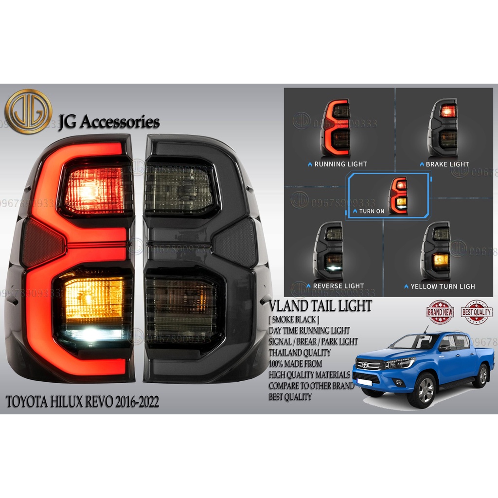 TOYOTA HILUX REVO 2018-2021 VLAND TAIL LIGHT ASSEMBLY/BREAK LIGHT ...