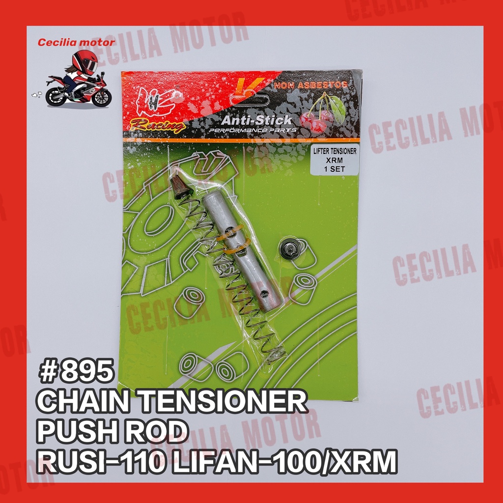MOTORCYCLE CHAIN TENSIONER PUSH ROD RUSI-110 / LIFAN-100/XRM/WAVE100 ...