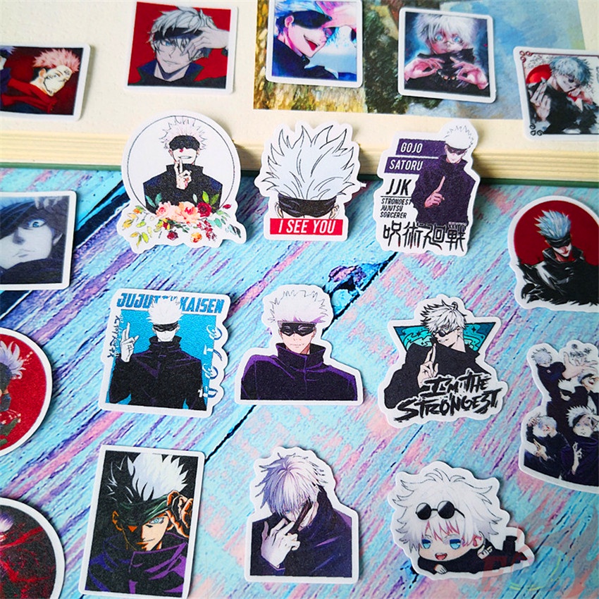 Jujutsu Kaisen . Gojo Satoru Q-2 Mini Diary Manual Stickers 40Pcs/Set ...