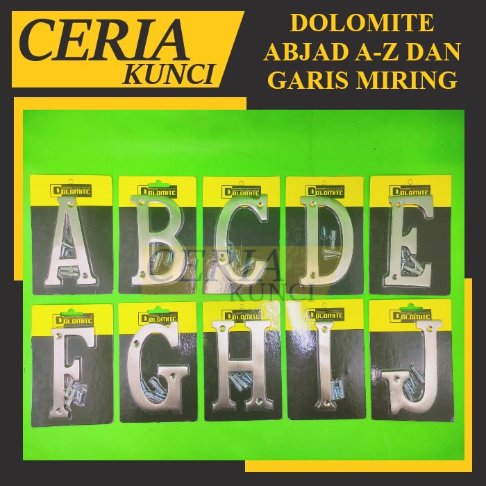 Dolomite LETTERS A TO Z AND Slanted LINES OF HOUSE BLOCK READING TOOLS ...