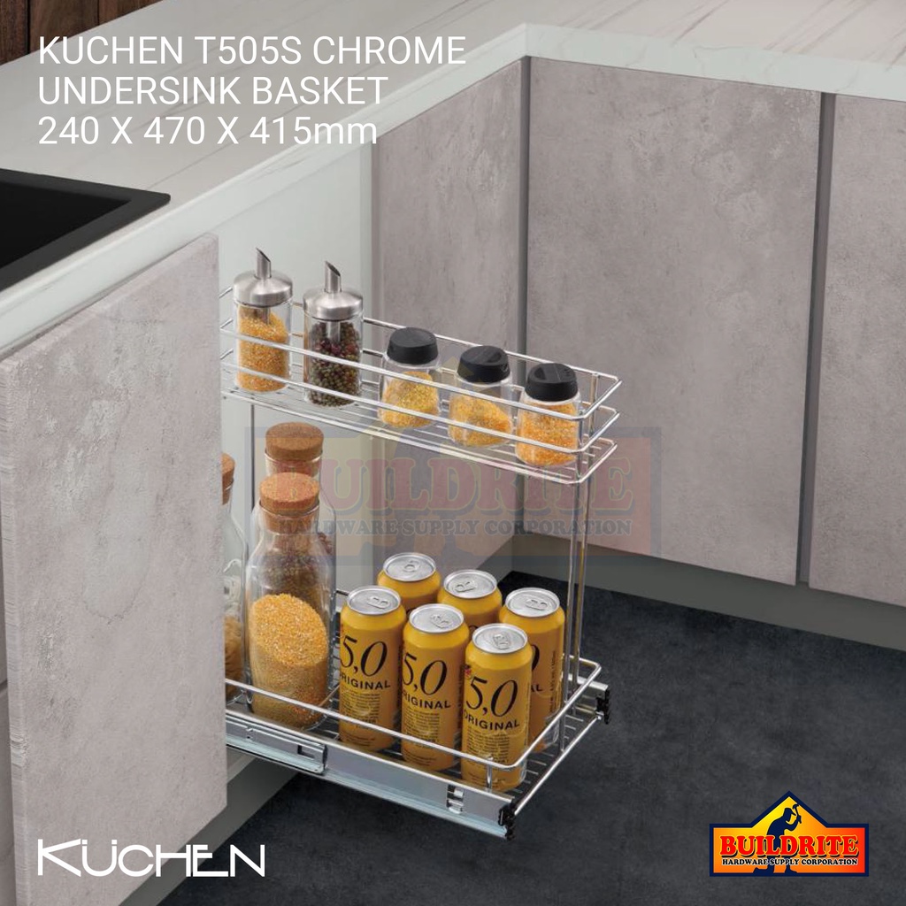 Kuchen KCH.T505S.CH 1 set 240 X 470 X415 mm Chrome Steel Undersink ...