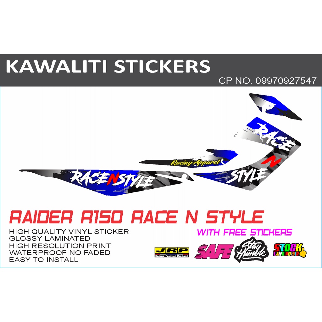 Suzuki Raider R150 RaceNStyle Blue Version | Shopee Philippines