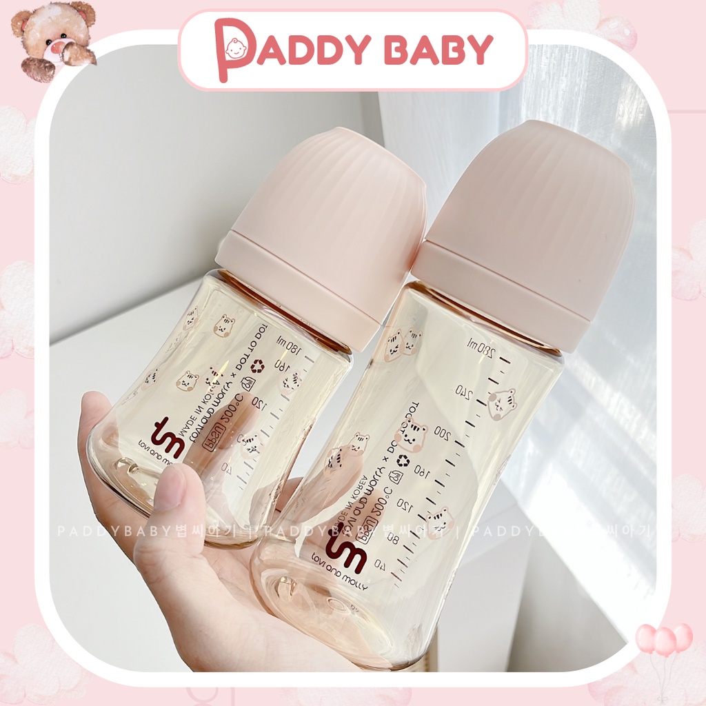 Dottodot x Tovy & Molly Korean tiger model milk bottle for babies 180ml ...