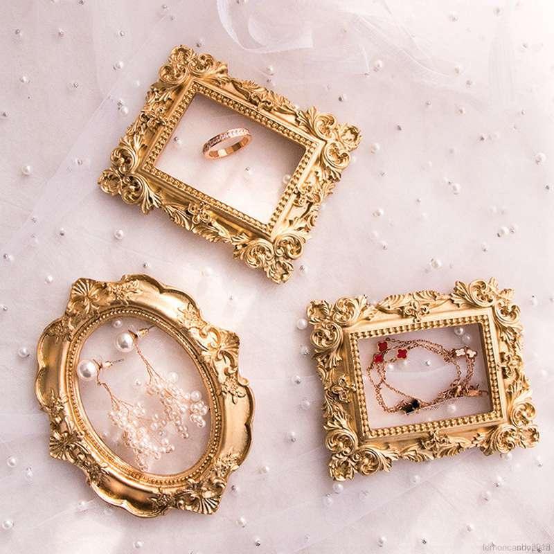 [COD] Ins Golden Retro Small Photo Frame Decoration Photo Props Frame ...