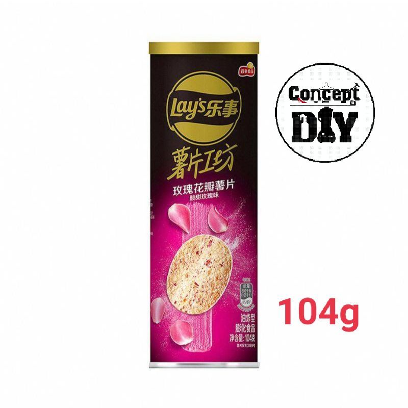 Lay's Rose Petal Potato Chips Sweet & Sour Rose Flavor (乐事玫瑰花瓣薯片 酸甜玫瑰味 ...