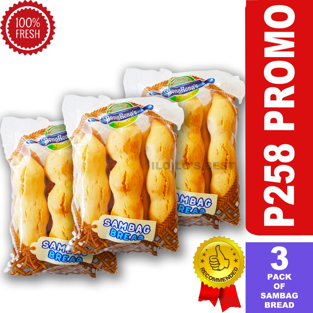3 Packs Sambag Bread | Bongbong's All Time Pasalubong Favorites Bacolod ...