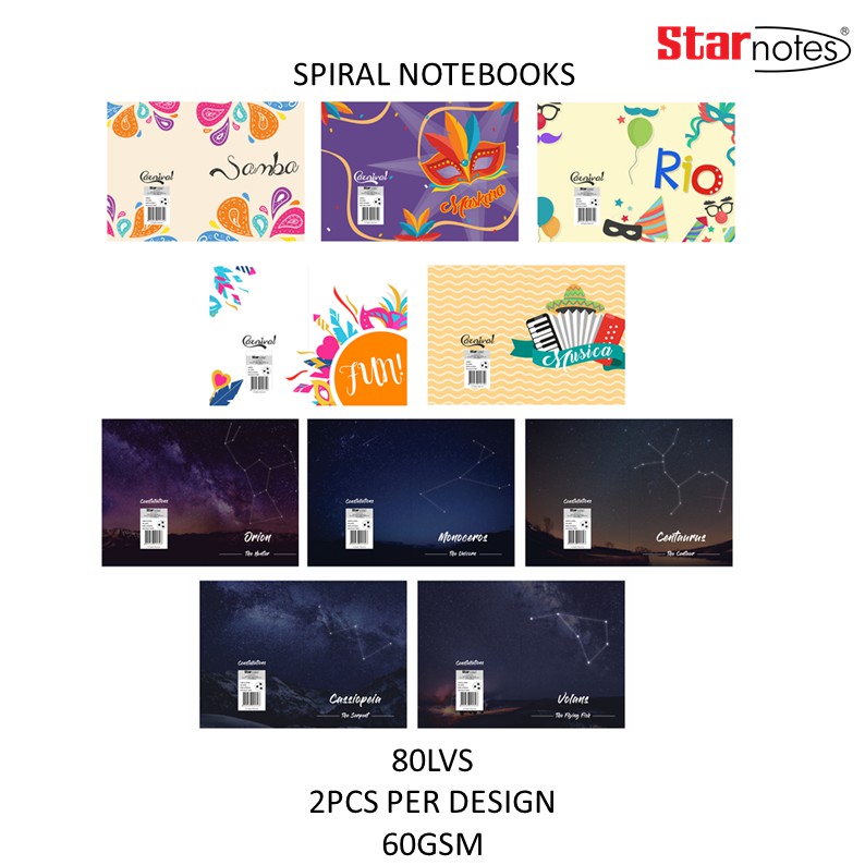 Starnotes Spiral Notebooks (10pcs) | Shopee Philippines