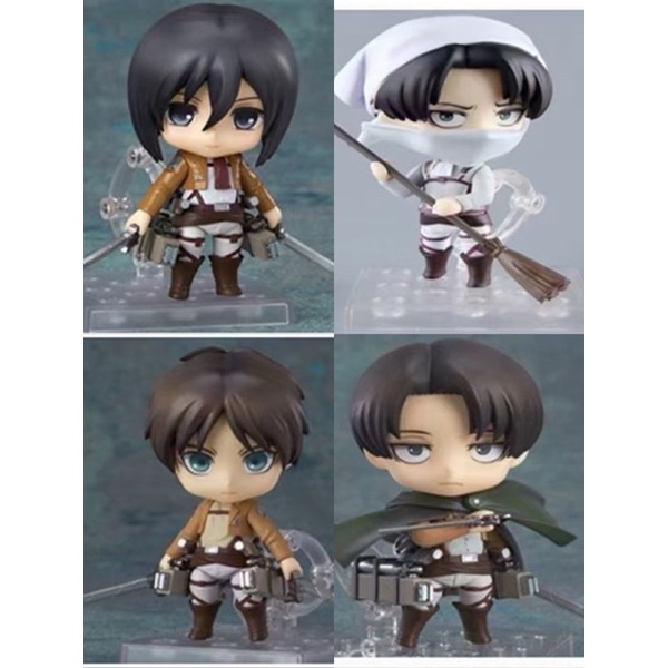 Nendoroid #375,#390,#365 #417 Attack On Titan Eren Yeager,Levi,Mikasa ...