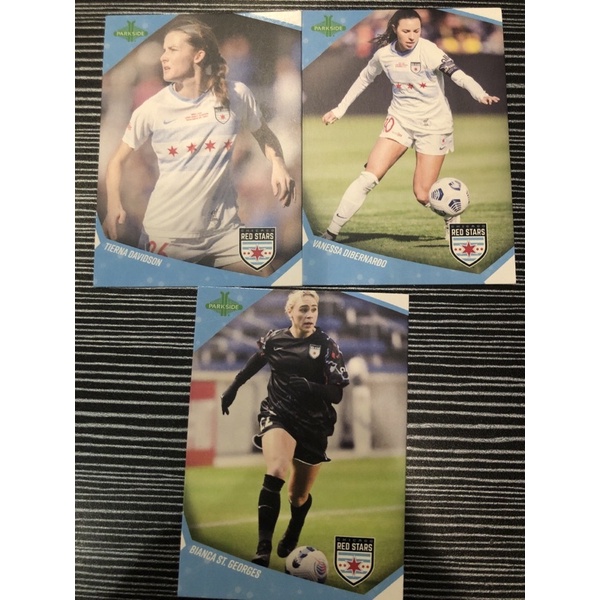 NWSL Parkside 2022 - Chicago Red Stars Cards Tierna Davidson Vanessa ...