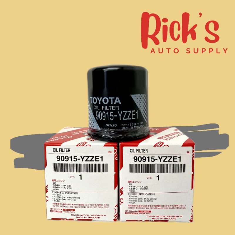 Toyota Original Oil Filter for Vios/Corolla/Altis/Avanza/Rav-4/Rush ...