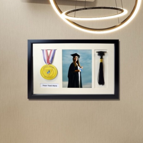 Medal with 5R with Tassel Graduation Frame 5x7 Picture Slot Wall Hang ...