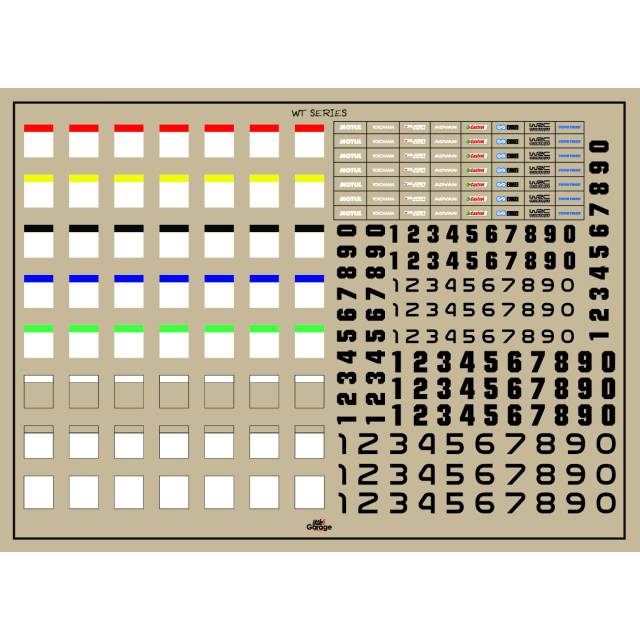 Newest DECAL SCALE 64 WHITE TONER MOTIF NOMO GASTRIC NUMBERS OR BODY ...