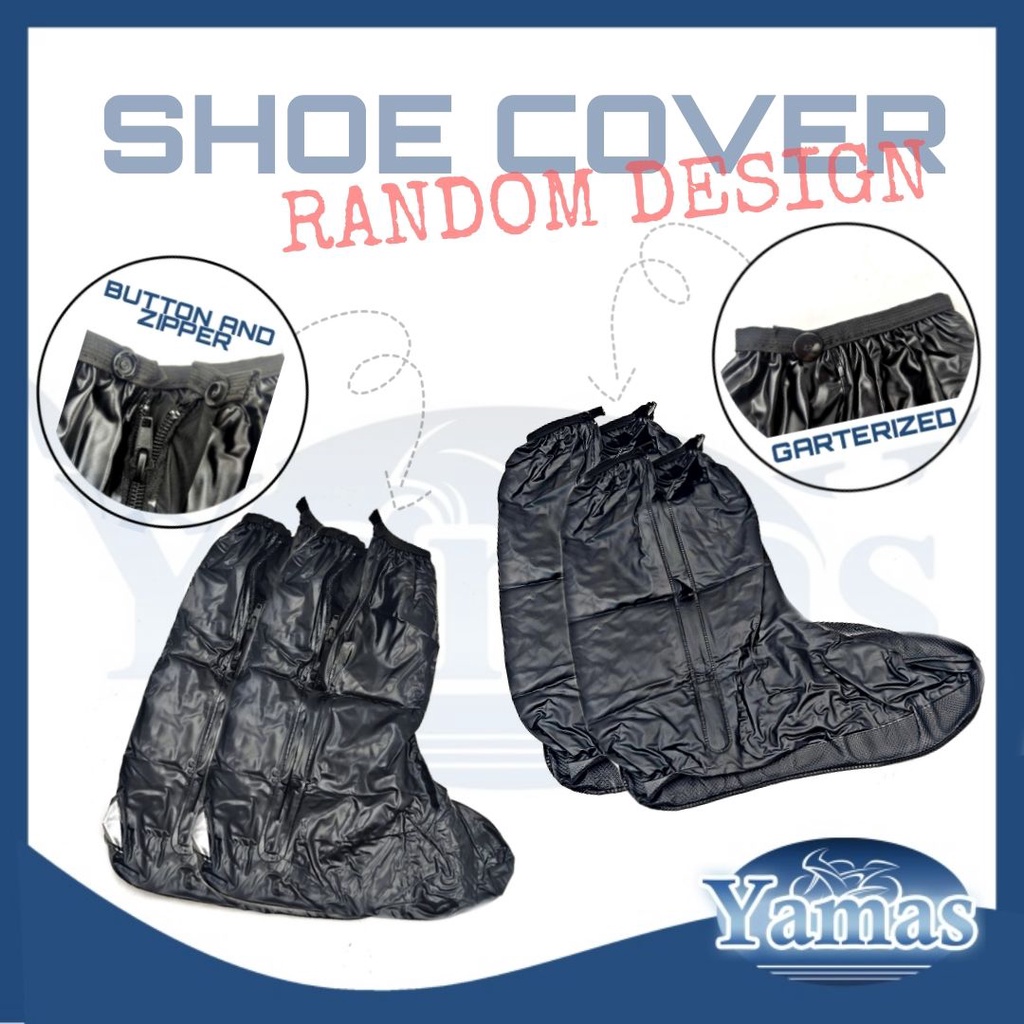 WATERPROOF PVC SHOE COVER WITH ZIPPER rainboots | Shopee Philippines