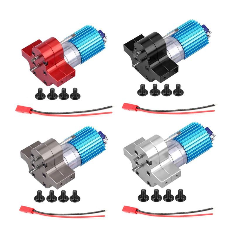 Speed Change Gear Box Metal Gearbox with 370 Brush Motor Anodizing ...