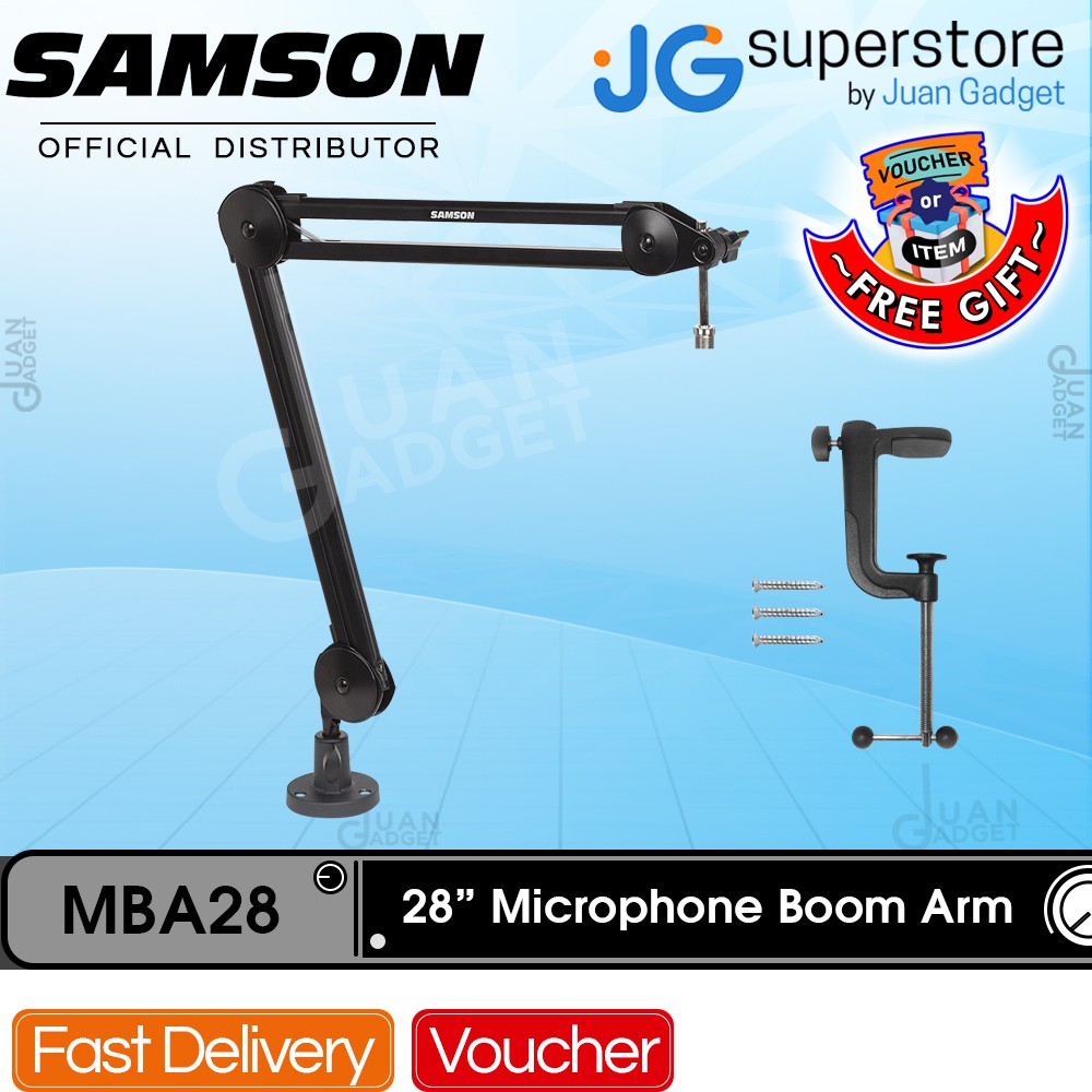 Samson MBA28 28-Inch Durable Mic Arm Stand - Clamp Perfect for ...