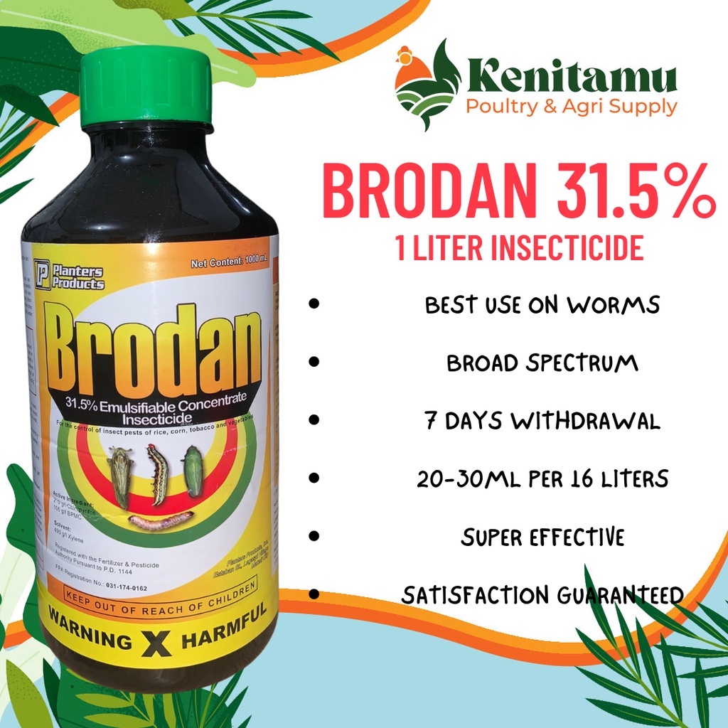 BRODAN 31.5% 1 LITER INSECTICIDE BY: PLANTERS PRODUCTS | Shopee Philippines