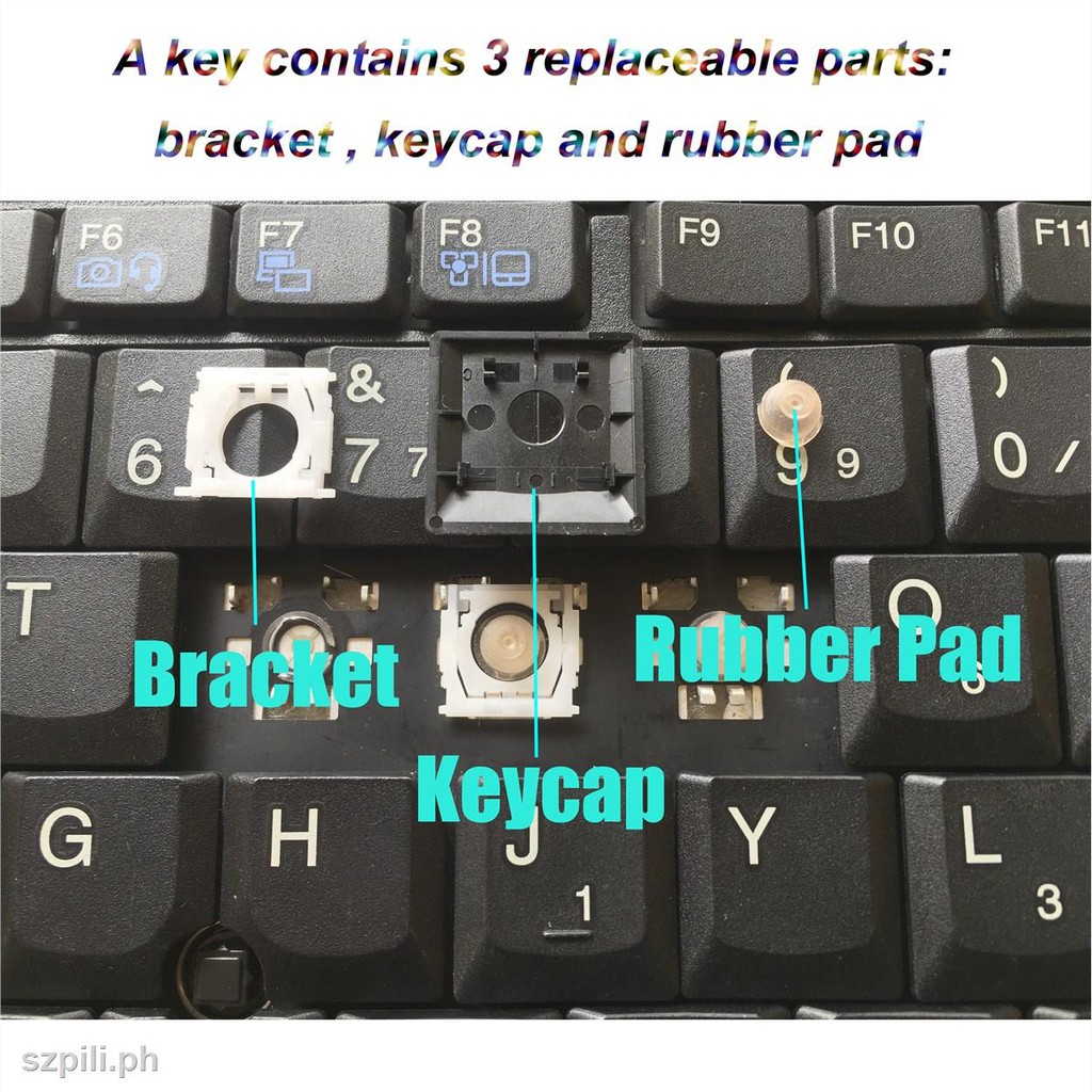 ☍Laptop Keyboard Accessories Key Caps & Brackets for Lenovo Acer ASUS ...