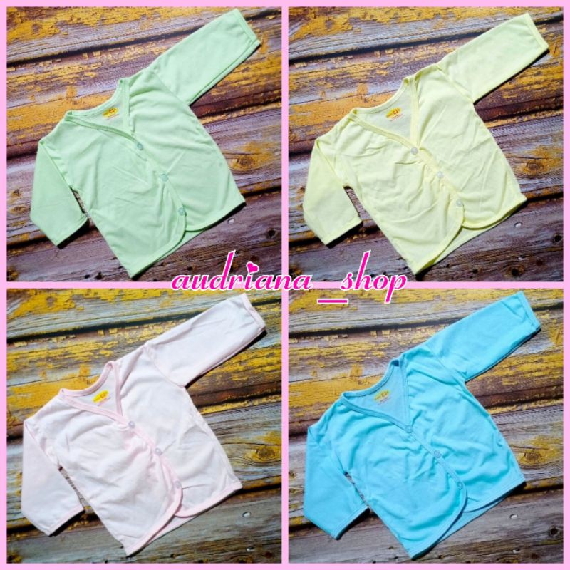 1PIECE LUCKY CJ 0-4mo+ Cotton LongSleeve Button Tops Plain Colored ...