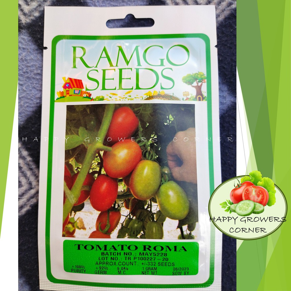 TOMATO ROMA (1 GRAM) RAMGO SEEDS | Shopee Philippines