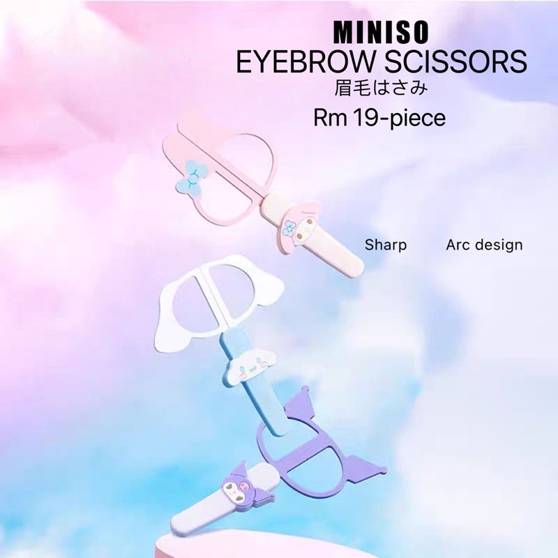 Miniso Shanghai X Sanrio My Melody Kuromi Eyebrow Scissors Kuromi ...