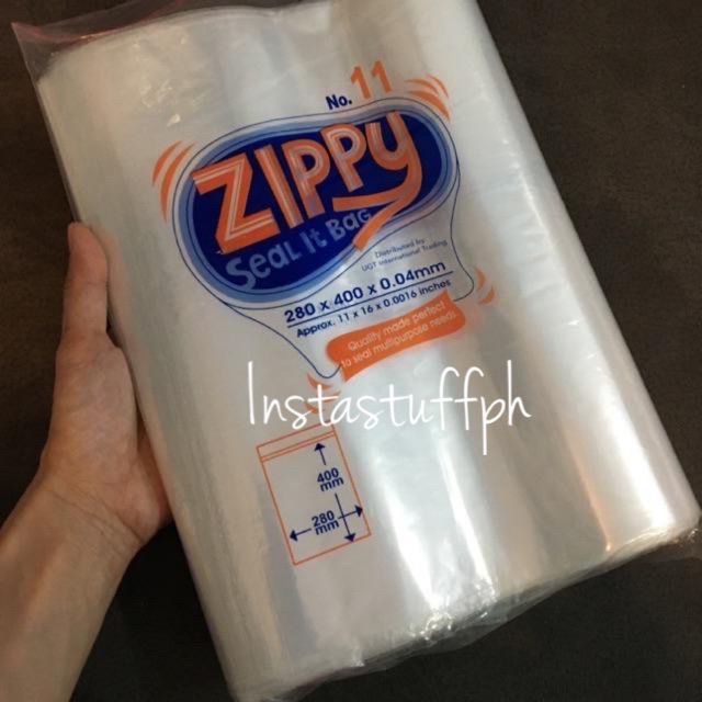 Zippy #11 / 11x16 inches / Zip lock Plastic / Resealable Plastic ...