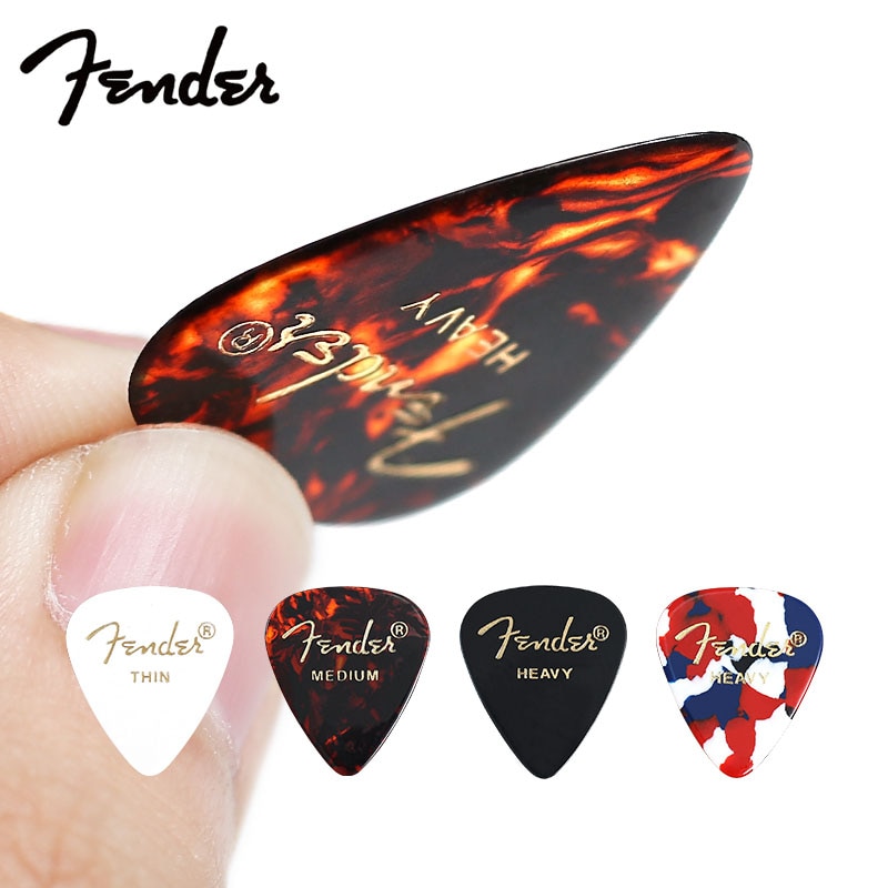 Fender 1 pc Classic Plectrum Celluloid Guitar Picks Confetti Acoustic ...