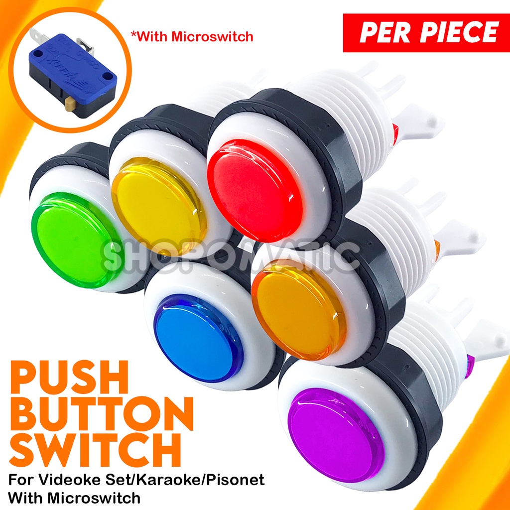 🟧 Push Button With Micro Switch For Videoke Set/Karaoke/Pisonet 🟧 ...