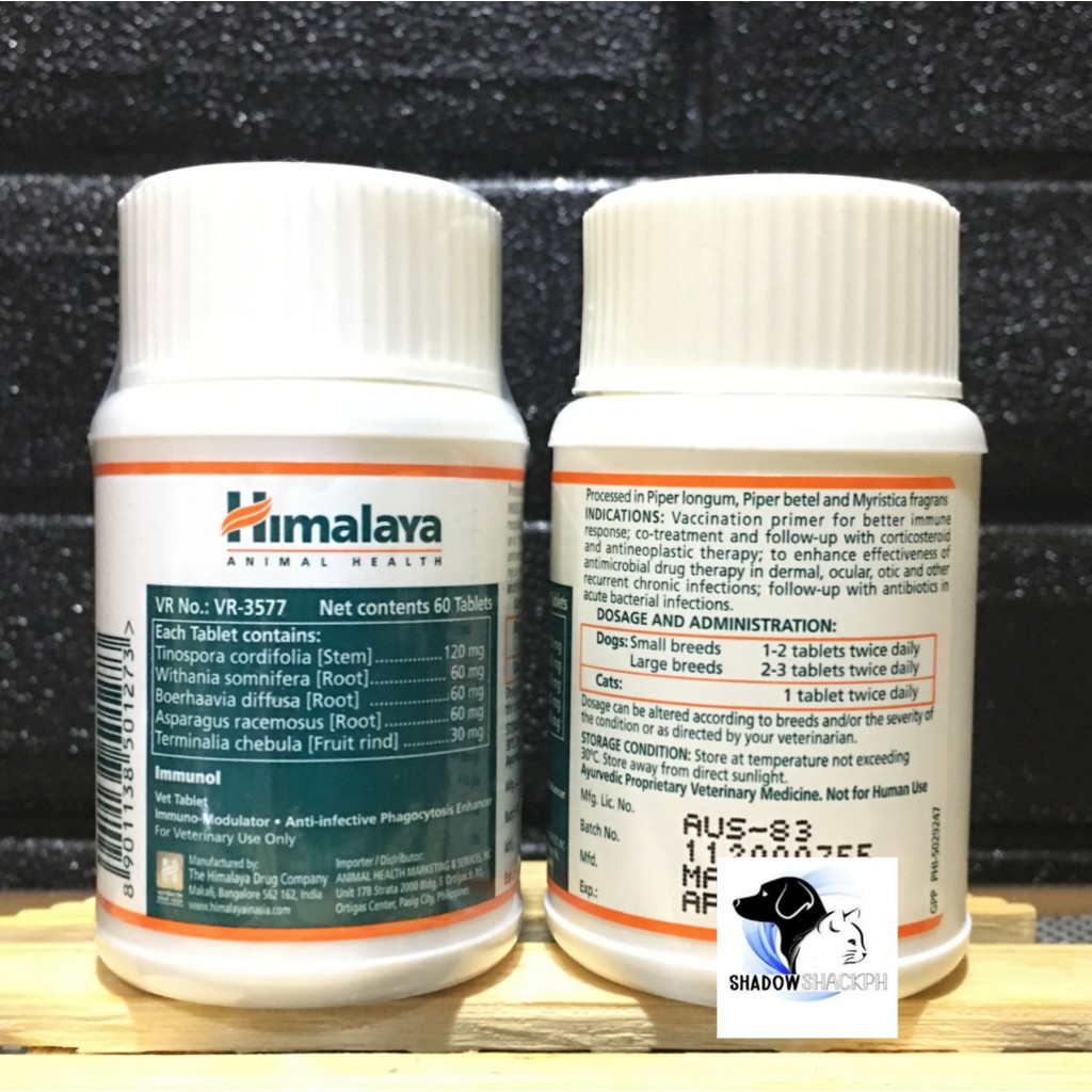 Himalaya IMMUNOL Tablet (1bottle x 60 tablets) | Shopee Philippines