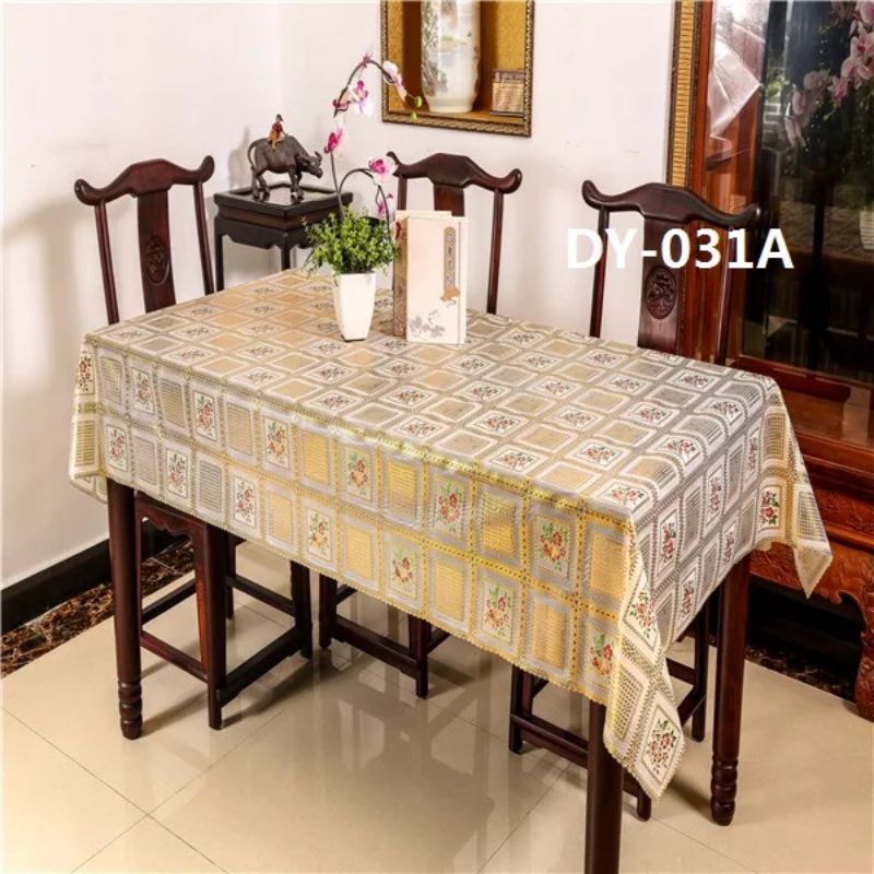 Pvc Lace Table Cover Table Cloth (135cmwidth*100cmlength) | Shopee ...