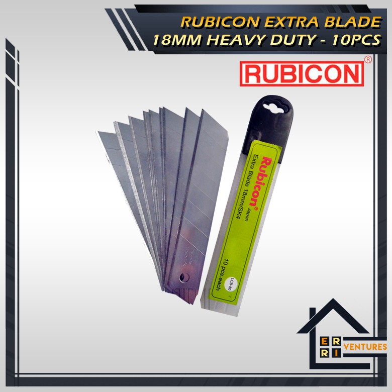 [Rubicon] Extra Blade 18mm (10pcs) - Heavy Duty | Shopee Philippines