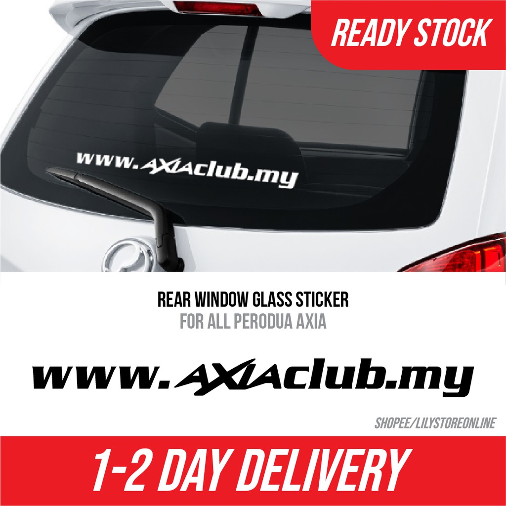 Perodua Axia Club Rear Mirror Sticker | Shopee Philippines
