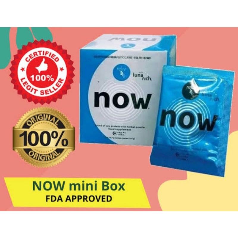 Reliv Now with Lunarich Sachets 10pcs (Soy Protein with herbal powder ...