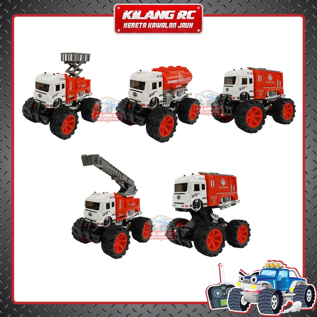 Fire Fighter Monster Truck Transformable / Bump and Change Vehicle ...