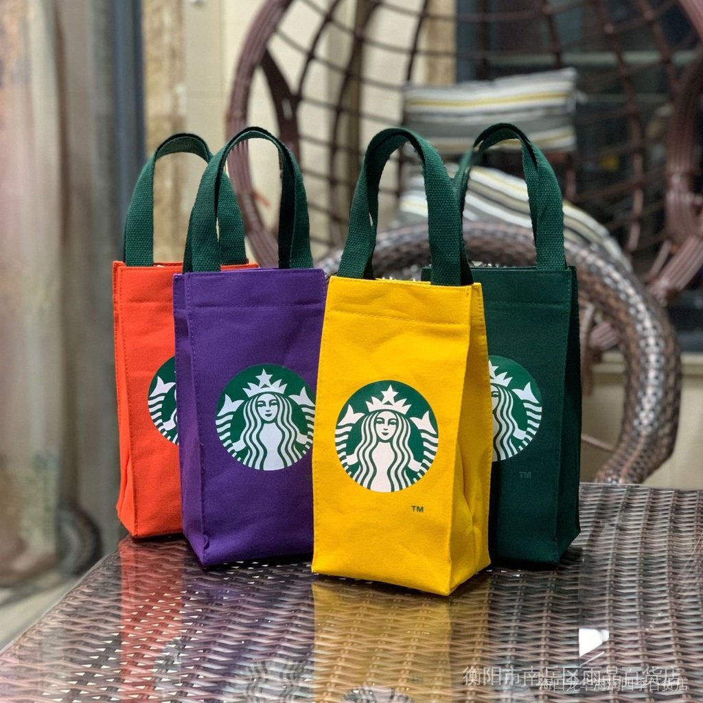 Starbucks (ready stock intermediate shipment) water Cup Bag tote canvas ...
