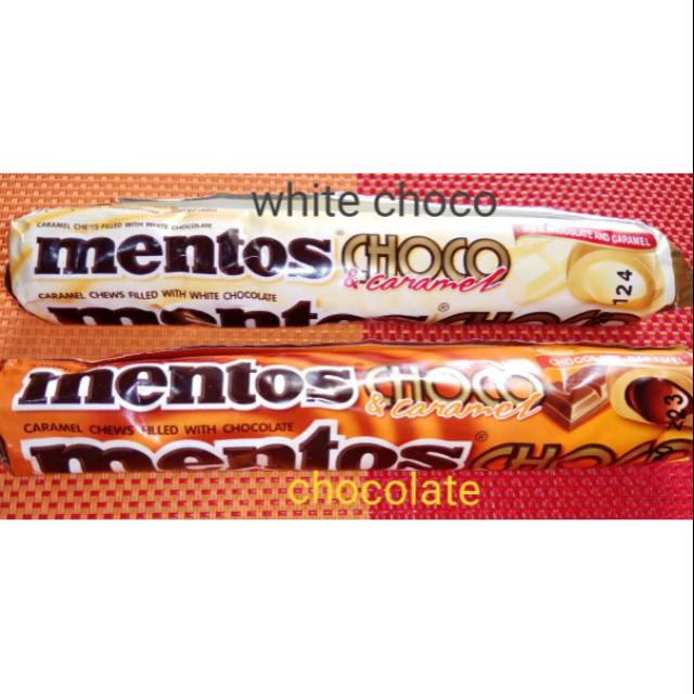 Mentos choco caramel snack candy thailand - hand carry chewy candy ...