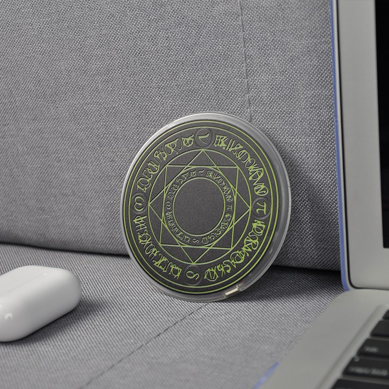15W Qi Wireless Fast Charger Circle Magic Optical Array Wireless ...