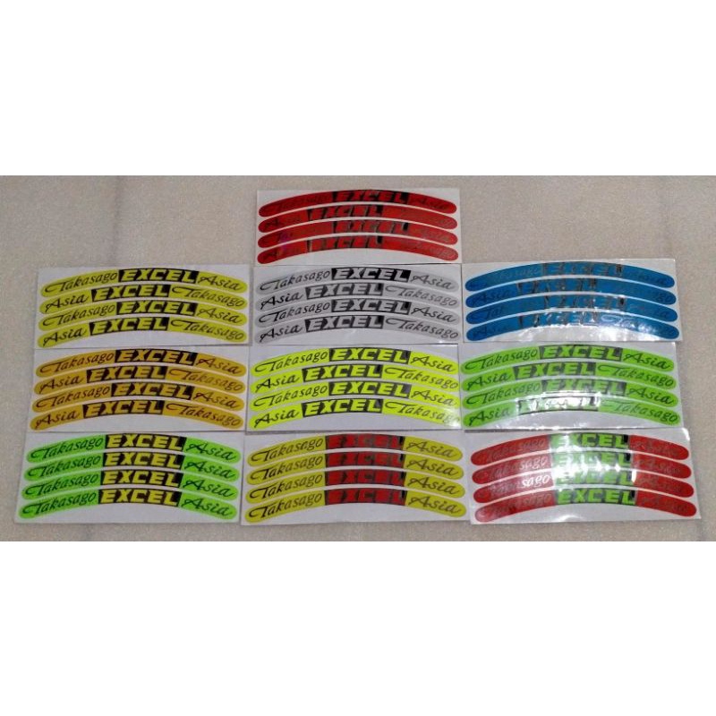 Takasago excel rim Sticker | Shopee Philippines
