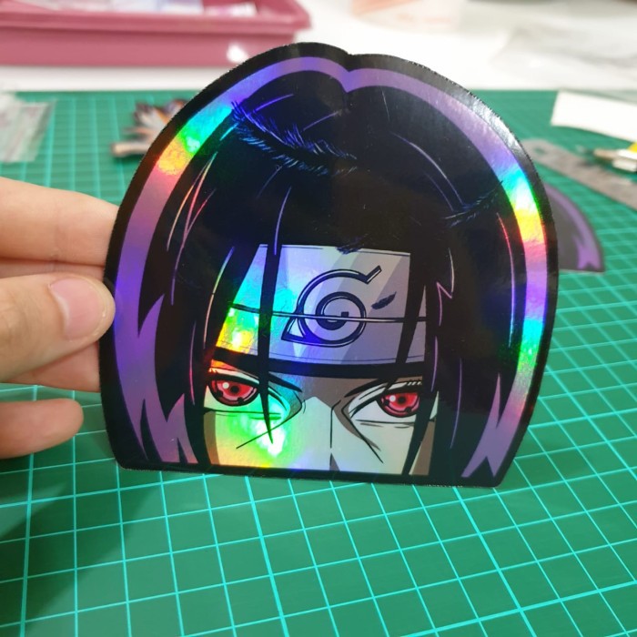 Itachi Uchiha 10cm Holographic Sticker for Decoration | Shopee Philippines