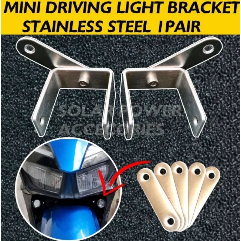 5.5 SALE Honda Click 125-150 Mini Driving Light Bracket PURE ALLOY Pair ...