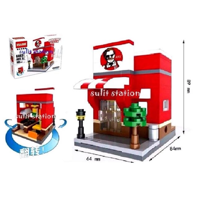 KFC KENTUCKY FRIED CHICKEN FAST FOOD RESTO BUILDING BRICKS BLOCKS ...