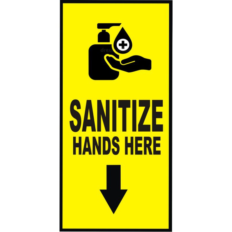 COVID-19 Prevention Wall Sign Signage - Safety First and Germ ...