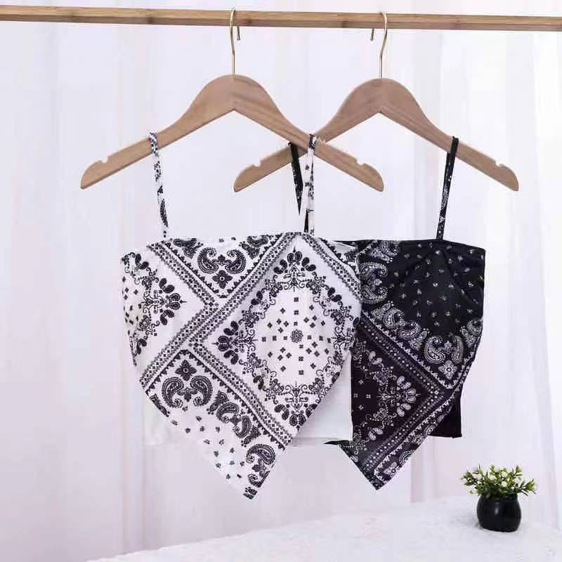 Night Cap Sando Brocade Pattern Design Croptop for Ladies and Women's ...