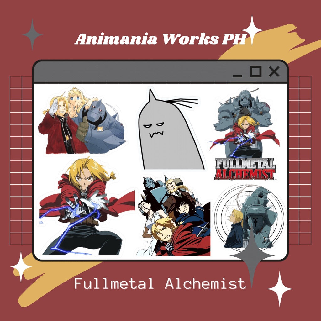 Anime Stickers / Fullmetal Alchemist Brotherhood Anime Sticker ...