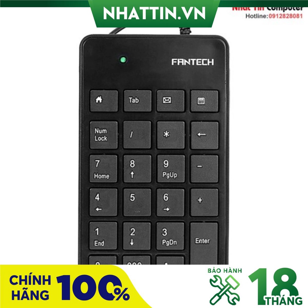 Fantech FTK-801 23-key USB numeric keypad | Shopee Philippines