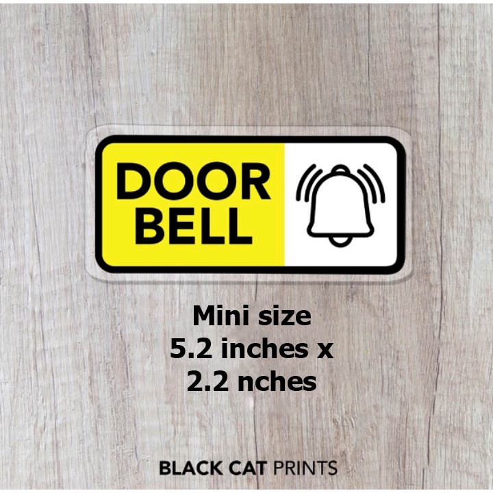 Door Bell Sign | Laminated Signage | Sign Board | Shopee Philippines