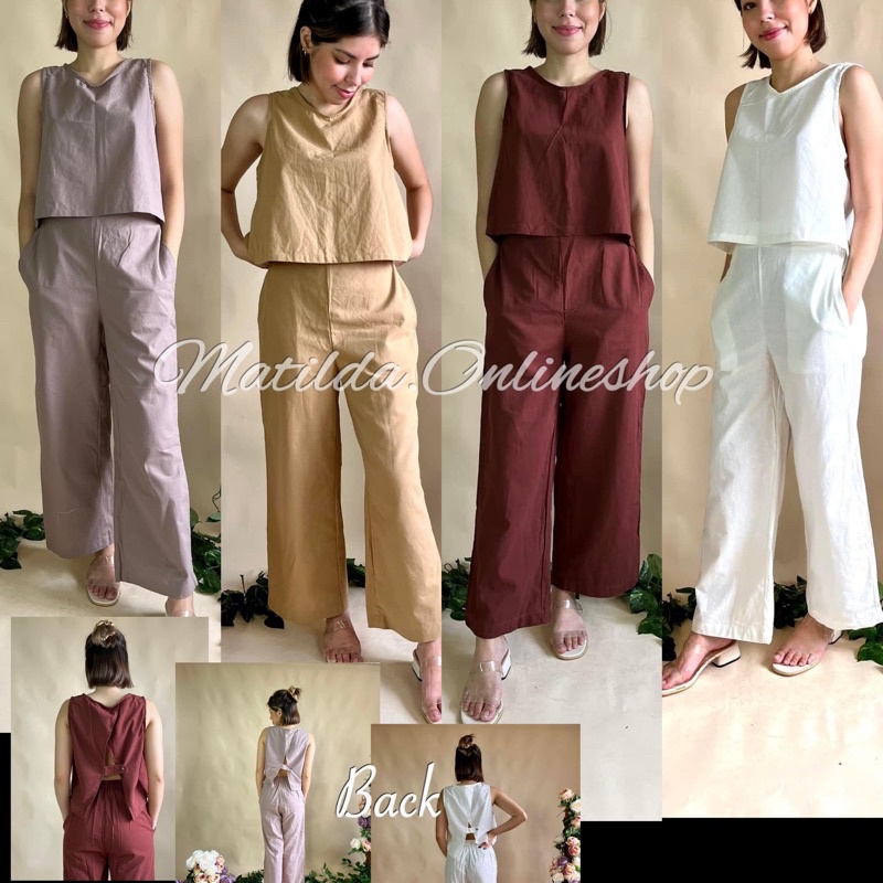 TALI COORDINATES| TERNO TOP & PANTS by matilda.clothing | Shopee ...
